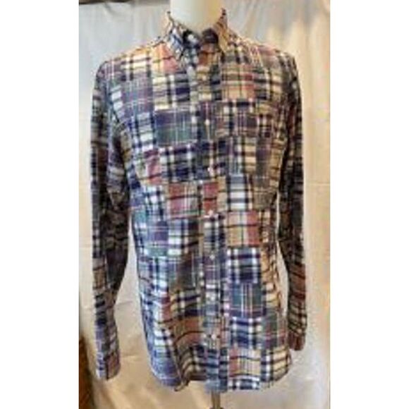 J. Crew | Shirts | Indianmadras Woven J Crew 0 Cotton Patchwork Plaid Classic Shirt Ls M Tall ...
